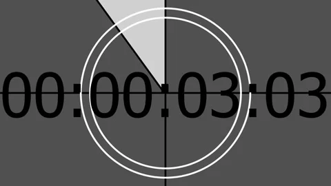 Old movie countdown timer 4k resolution.... | Stock Video | Pond5