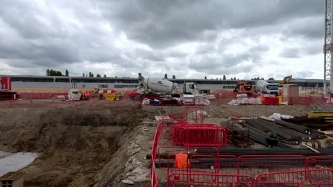 Old Oak Common Construction Site With Ce... | Stock Video | Pond5