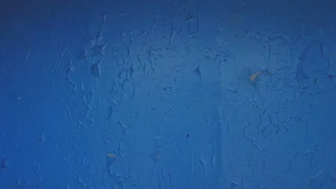 Old painted blue wall showing signs of a... | Stock Video | Pond5