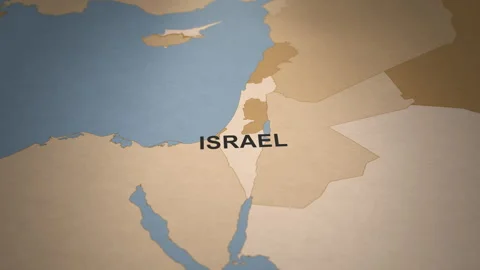Old Map Of Israel Stock Video Footage | Royalty Free Old Map Of Israel ...
