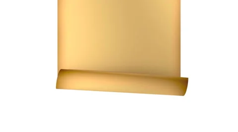 Old paper scroll animation with alpha ma... | Stock Video | Pond5