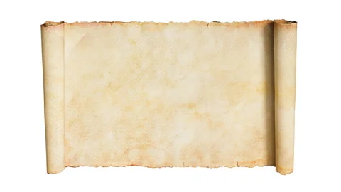 Old paper scroll or parchment. Two types... | Stock Video | Pond5