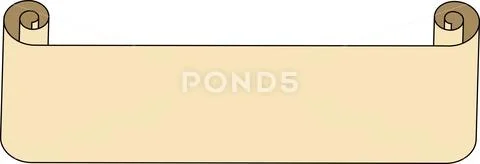 Old Paper Title scroll: Royalty Free Illustration #116517238