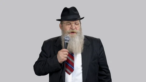 Old politician giving serious speech hol... | Stock Video | Pond5