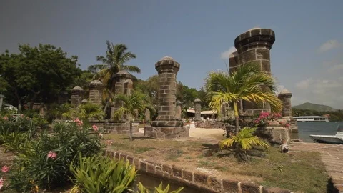 Old port in a Caribbean colonial harbor ... | Stock Video | Pond5