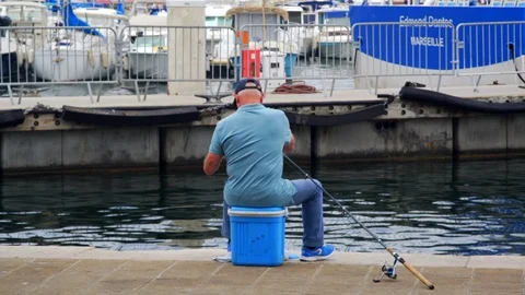 Old Man Fish Stock Videos – Royalty-Free HD & 4K Videos