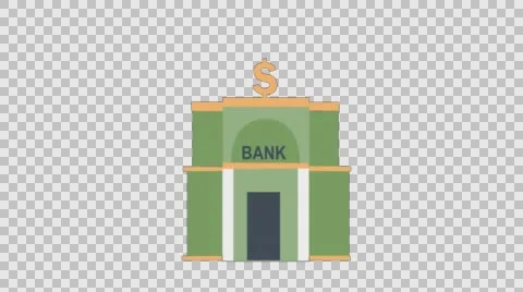 Old Retro Animated Bank Visual | Stock Video | Pond5