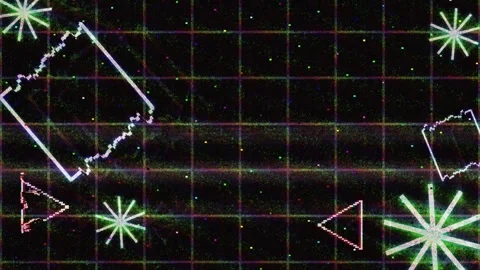 Old Retro TV 90s VHS old analog digital ... | Stock Video | Pond5