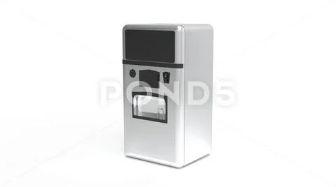 Old Soda Water Vending Machine render. 3D rendering: Royalty Free ...