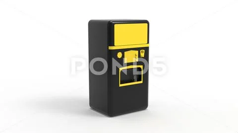 Old Soda Water Vending Machine render. 3D rendering ~ Clip Art #175892763