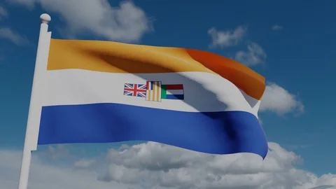 Old South African Flag | Stock Video | Pond5