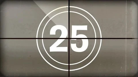 Old Time Film Countdown Stock Footage ~ Royalty Free Stock Videos | Pond5