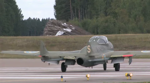 Vampire Jet Airplane Stock Video Footage | Royalty Free Vampire Jet ...