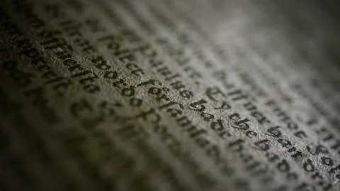 Old Swedish text and letter | Stock Video | Pond5