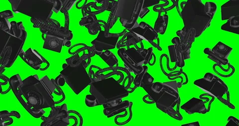 Old telephone falling slow motion | Stock Video | Pond5