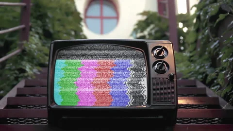 Old Television Green Screen and Color Ba... | Stock Video | Pond5