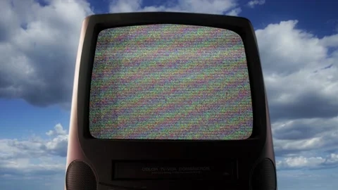 Old Television Static Stock Video Footage | Royalty Free Old Television ...