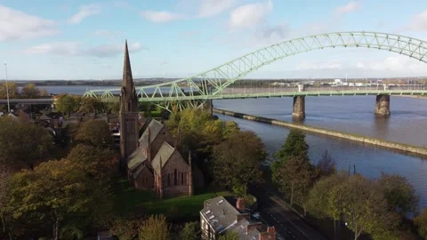 Old town Runcorn All saints church Jubil... | Stock Video | Pond5