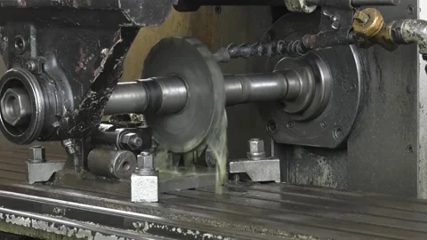 Old turning lathe machine in turning wor... | Stock Video | Pond5