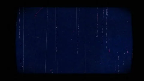 Old tv background with blue screen and f... | Stock Video | Pond5