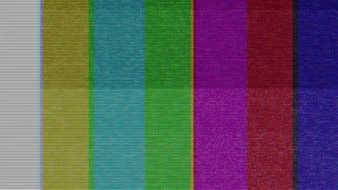 Old TV Color Bars | Stock Video | Pond5