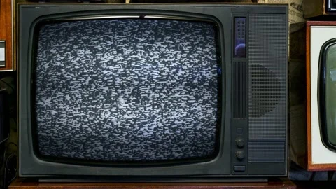 Old TV with grey interference screen. St... | Stock Video | Pond5