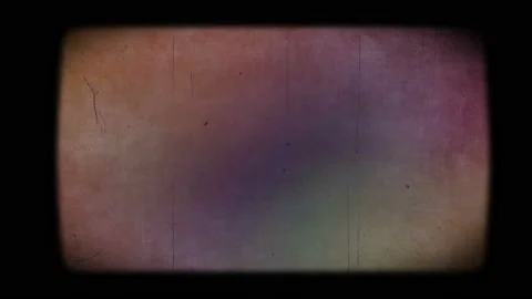 Old TV set frame with grey, purple and g... | Stock Video | Pond5