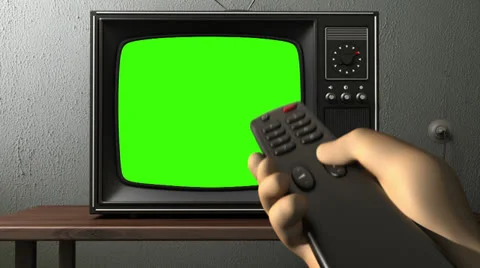old TV. switching channels | Stock Video | Pond5
