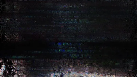 Old Tv Vhs Glitch Interference Screen Fa... | Stock Video | Pond5