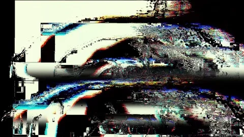 Old Tv Vhs Glitch Interference Screen Co... | Stock Video | Pond5