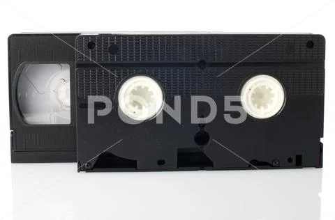 Old VHS Video tapes Old VHS Video tapes isolated on white background ...