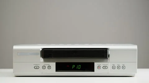 Old video recorder close-up, VHS. Retro ... | Stock Video | Pond5