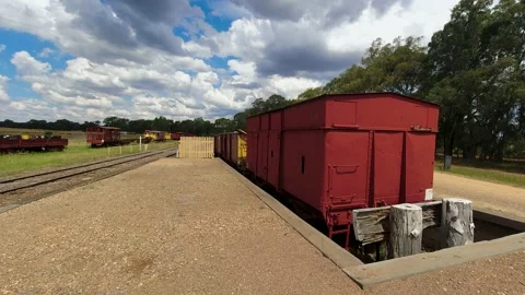 Old Vintage, Historic Train Station in M... | Stock Video | Pond5