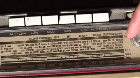 Tuning Old Radio Stock Footage ~ Royalty Free Stock Videos | Pond5