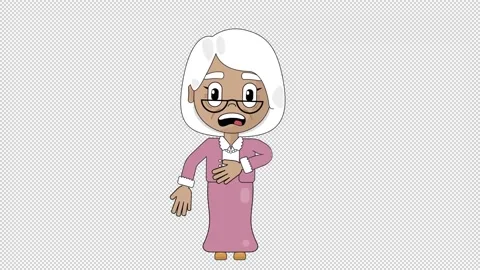 Old Woman Shocked Animation Character Ta... | Stock Video | Pond5