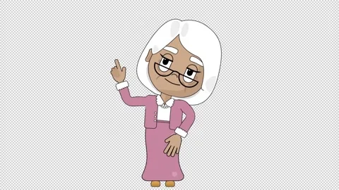 Old Woman Thinking Animation Character T... | Stock Video | Pond5