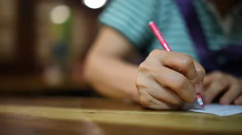 Old Woman Writing Stock Footage ~ Royalty Free Stock Videos | Pond5