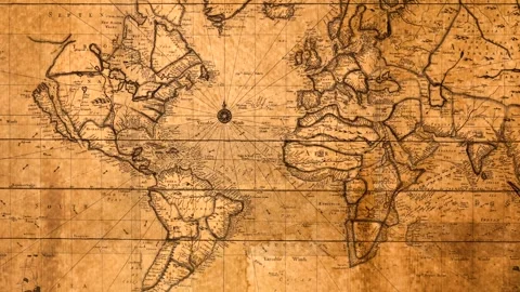 Old Map Chart Stock Video Footage | Royalty Free Old Map Chart Videos ...