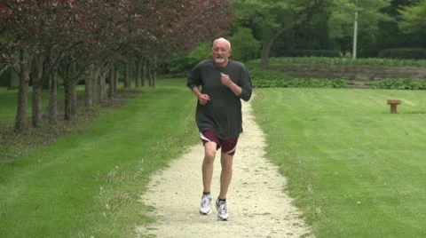 Older Man Running Stock Video Footage | Royalty Free Older Man Running ...