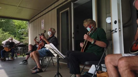 older people playing musical instruments... | Stock Video | Pond5