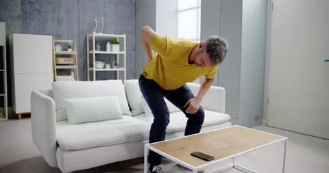 Older Back Pain Stock Videos – Royalty-Free HD & 4K Videos | Pond5