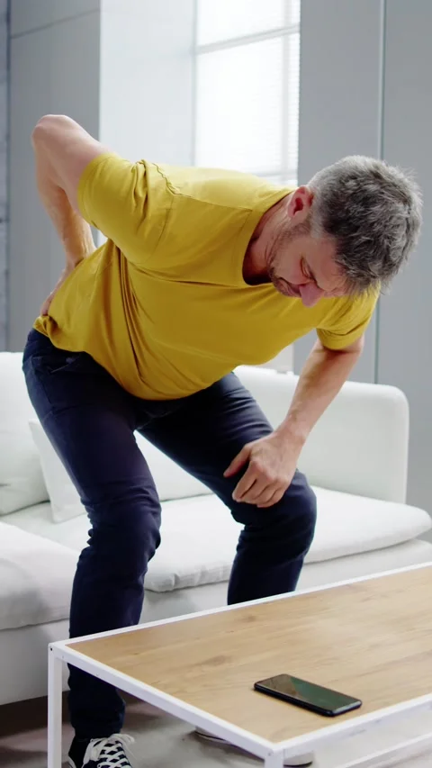 Older Back Pain Stock Videos – Royalty-Free HD & 4K Videos | Pond5