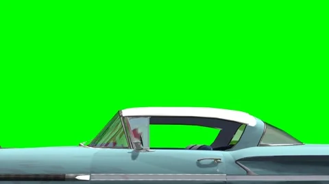 Oldtimer Car driving animation - green s... | Stock Video | Pond5