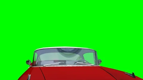Oldtimer Car driving animation - green s... | Stock Video | Pond5