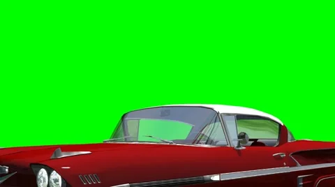Oldtimer Car driving animation - green s... | Stock Video | Pond5