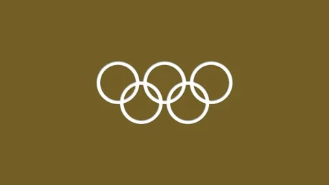 Olympics Rings Logo Cut Out | Stock Video | Pond5
