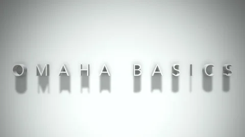 omaha basics 3D title animation white t... | Stock Video | Pond5