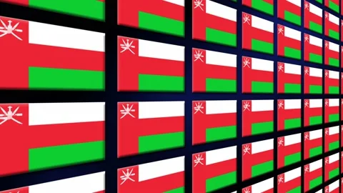Oman Flag Animated Background 3d Animati... | Stock Video | Pond5