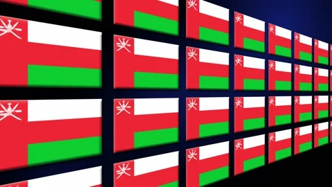 Oman Flag Animated Background 3d Animati... | Stock Video | Pond5