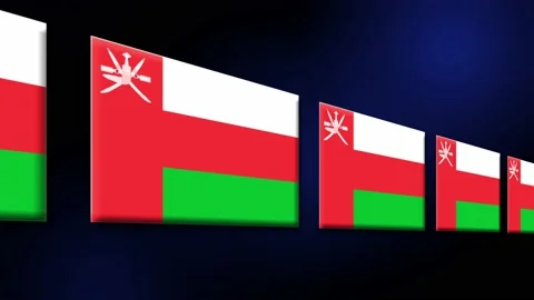 Oman Flag Animated Background 3d Animati... | Stock Video | Pond5